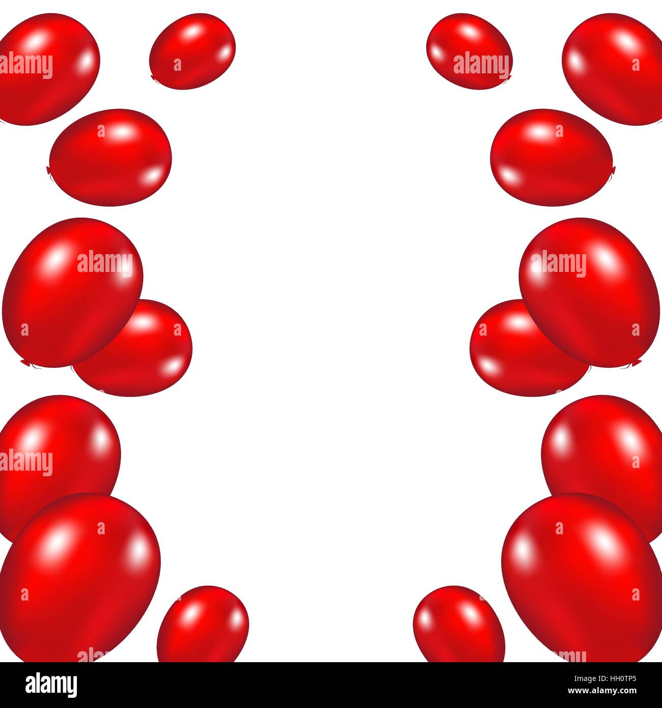 Red festive balloons background Stock Vector Image & Art - Alamy