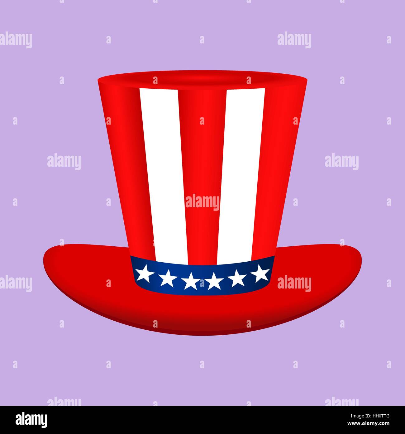 Hat with American flag image on white background Stock Vector Image ...