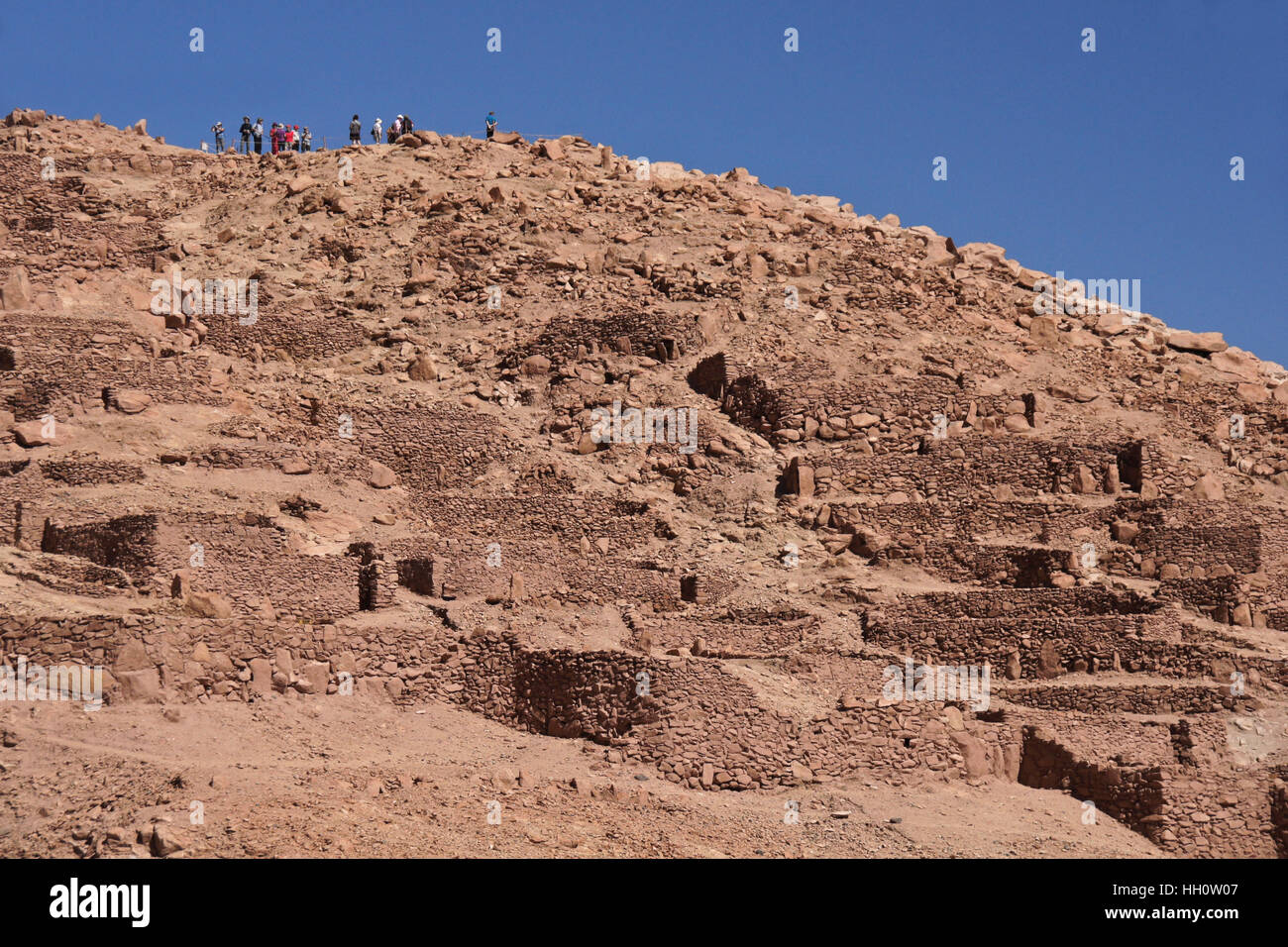 Ruins of Pukara de Quitor near San Pedro de Atacama, Norte Grande ...