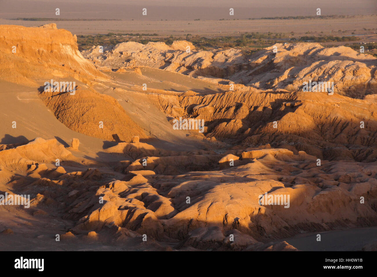 Valle de la Luna (Moon Valley) at sunset, viewed from Mirador Coyote ...