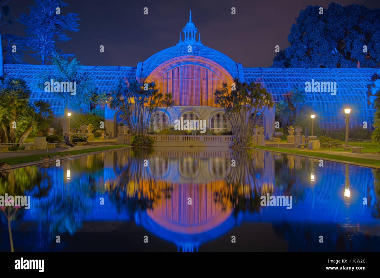 Balboa park night hi-res stock photography and images - Alamy