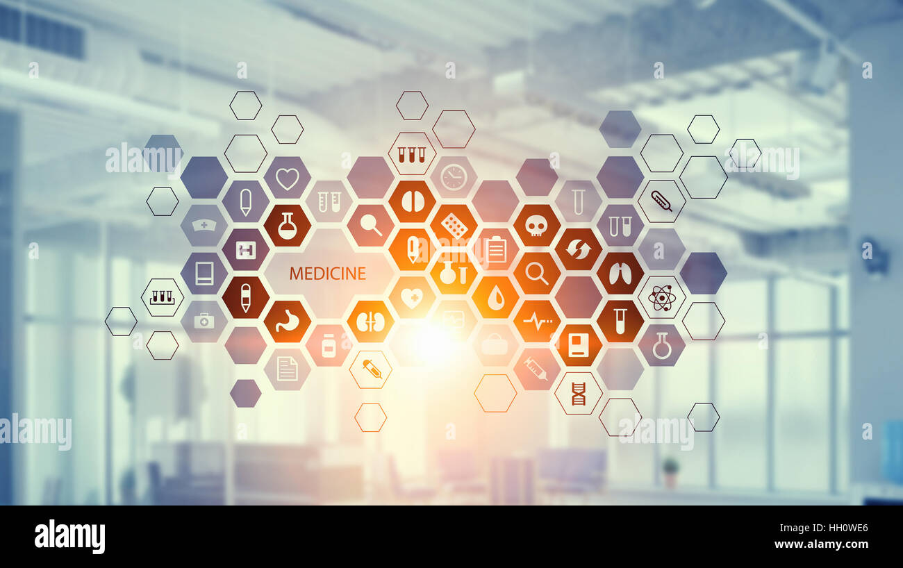 Modern computer media interface as medical concept Stock Photo - Alamy