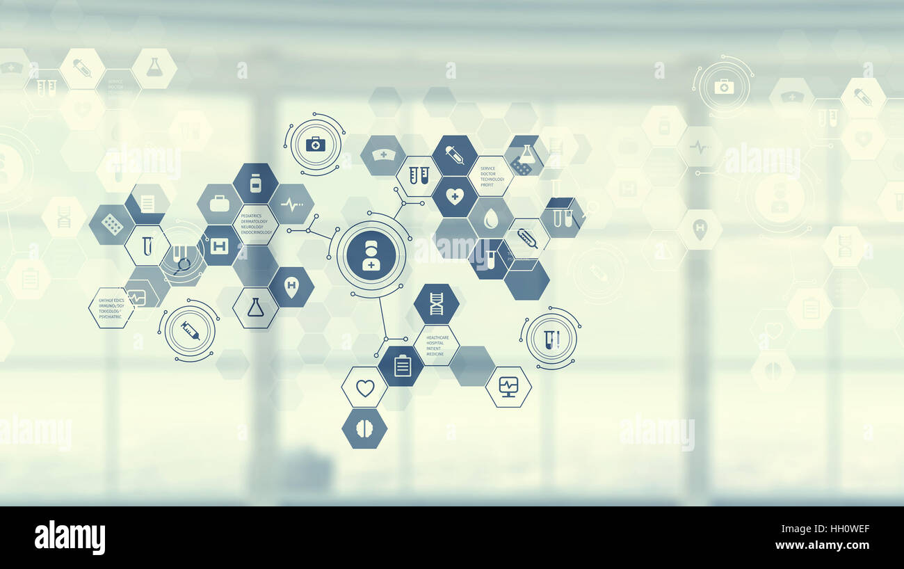 Modern computer media interface as medical concept Stock Photo - Alamy