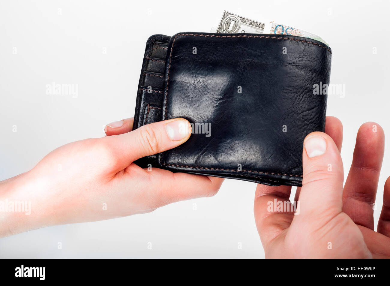 Person hand over cash hi-res stock photography and images - Alamy
