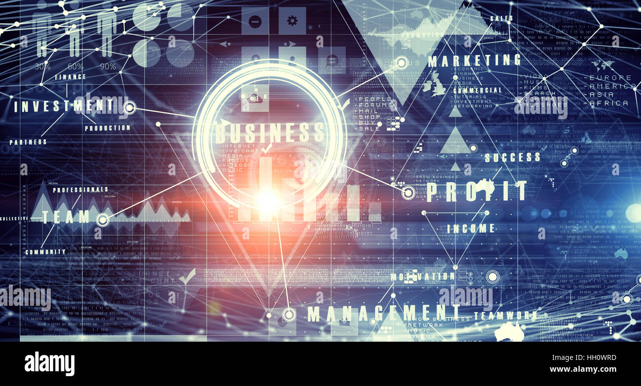 Social connection concept with lines on dark background. 3D rendering ...