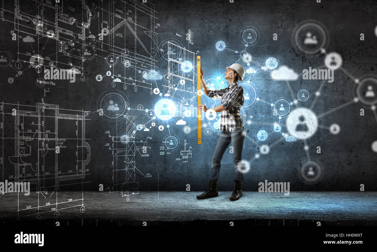 3d rendering architect blueprint hi-res stock photography and images ...