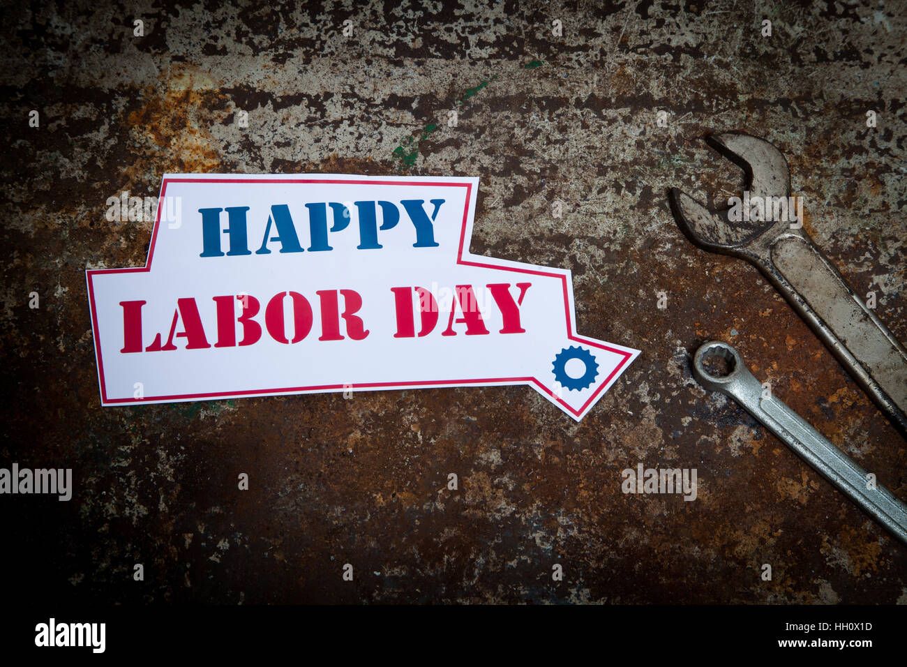 Labor day sign Stock Photo - Alamy