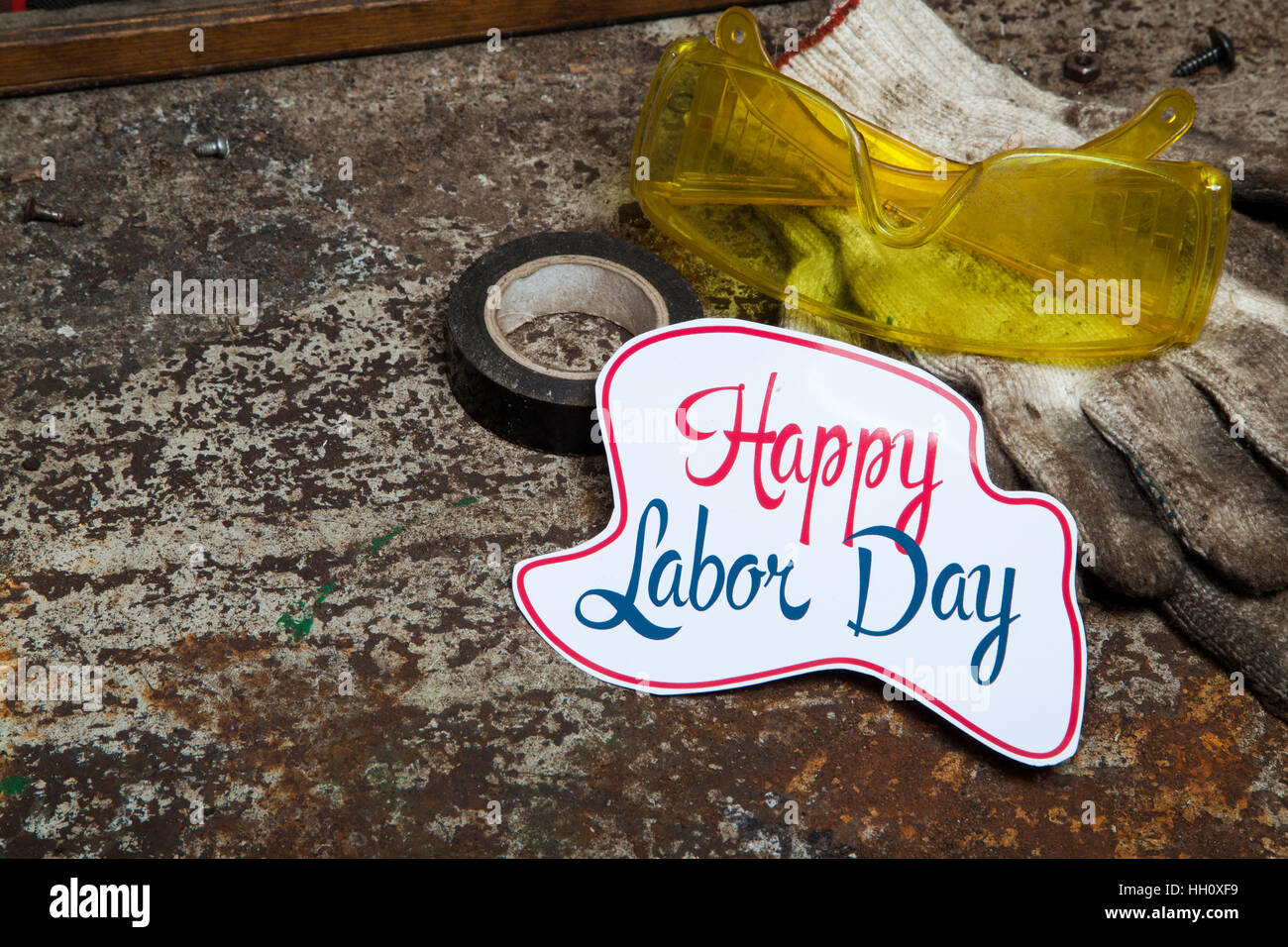 Labor day sign Stock Photo - Alamy