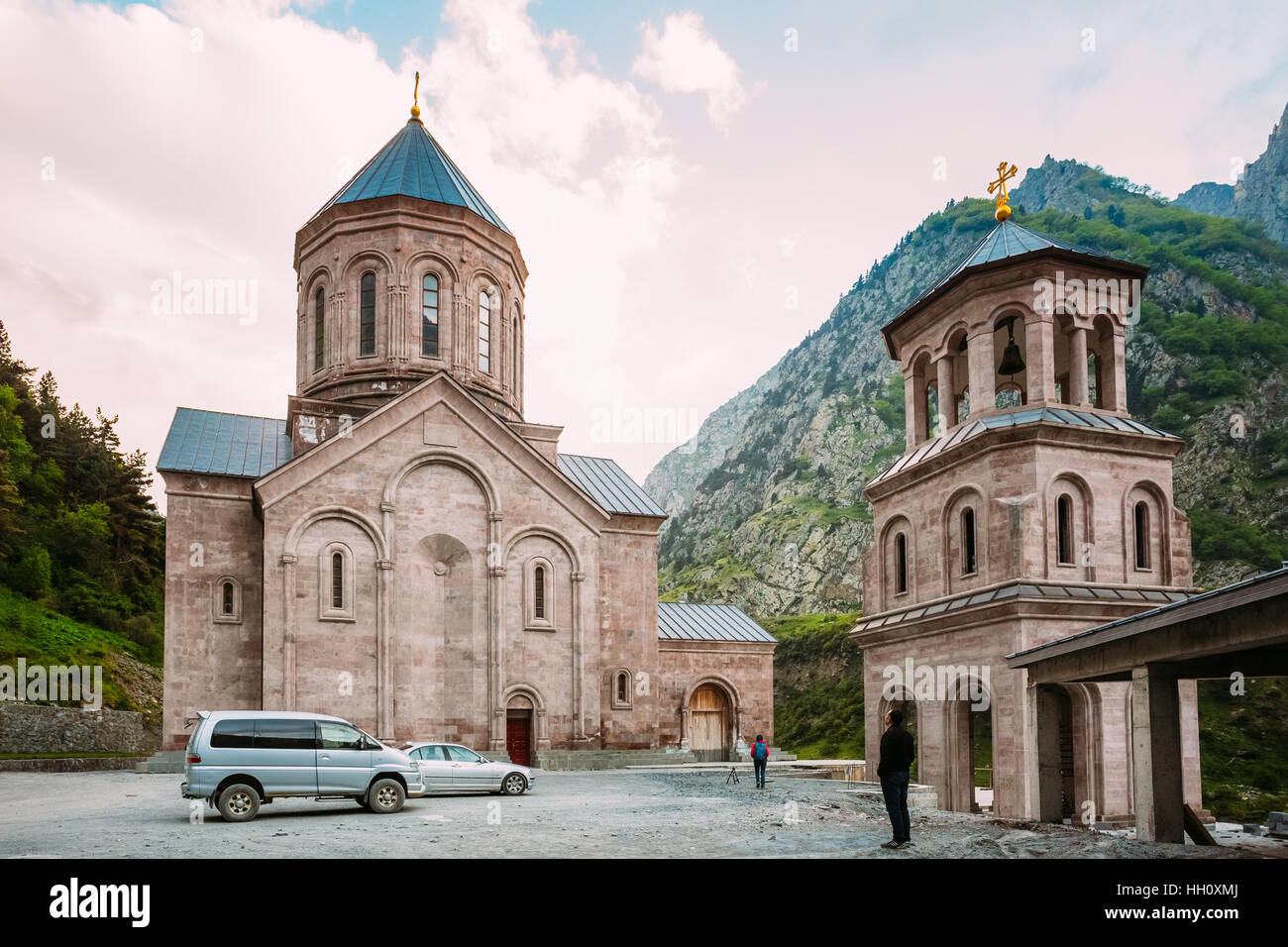 Building Of Dariali Monastery residence in Darial Gorge In Mtskheta ...