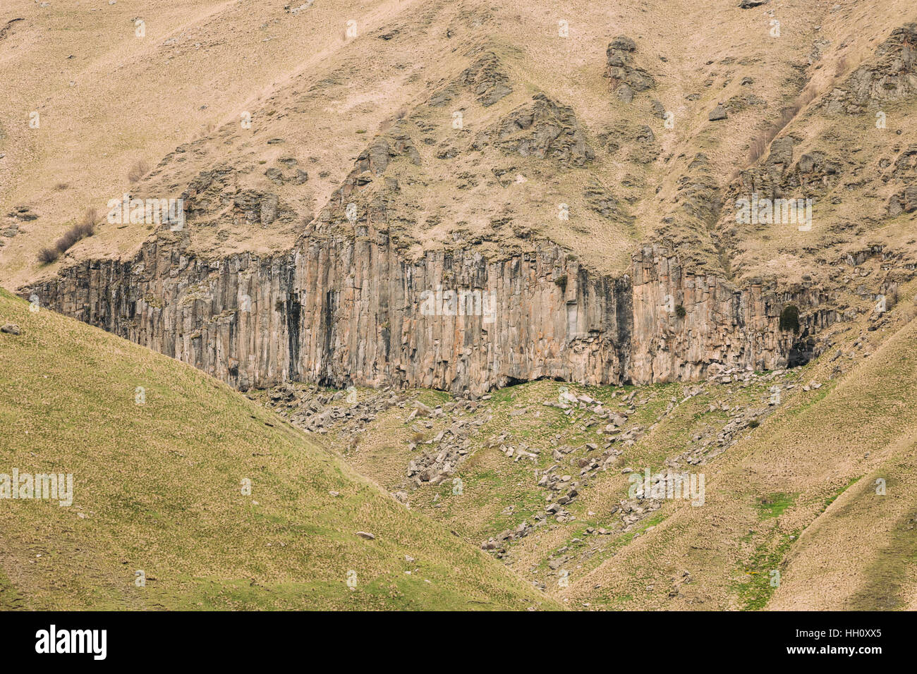 Mountain Rock Natural Hillside Background. The varied mountain ...