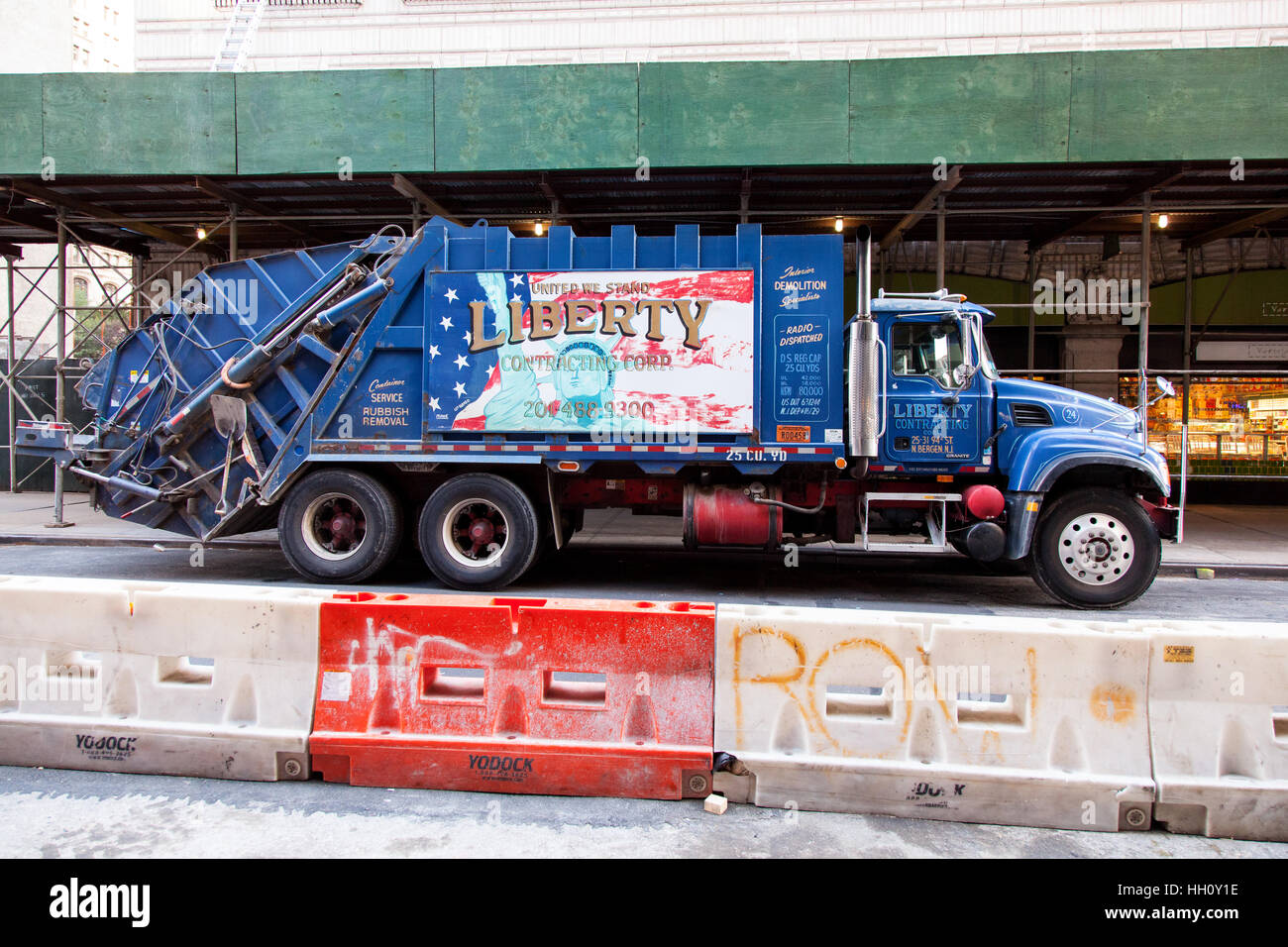 Garbage,Rubbish or Trash collection truck, Manhattan, New York City ...