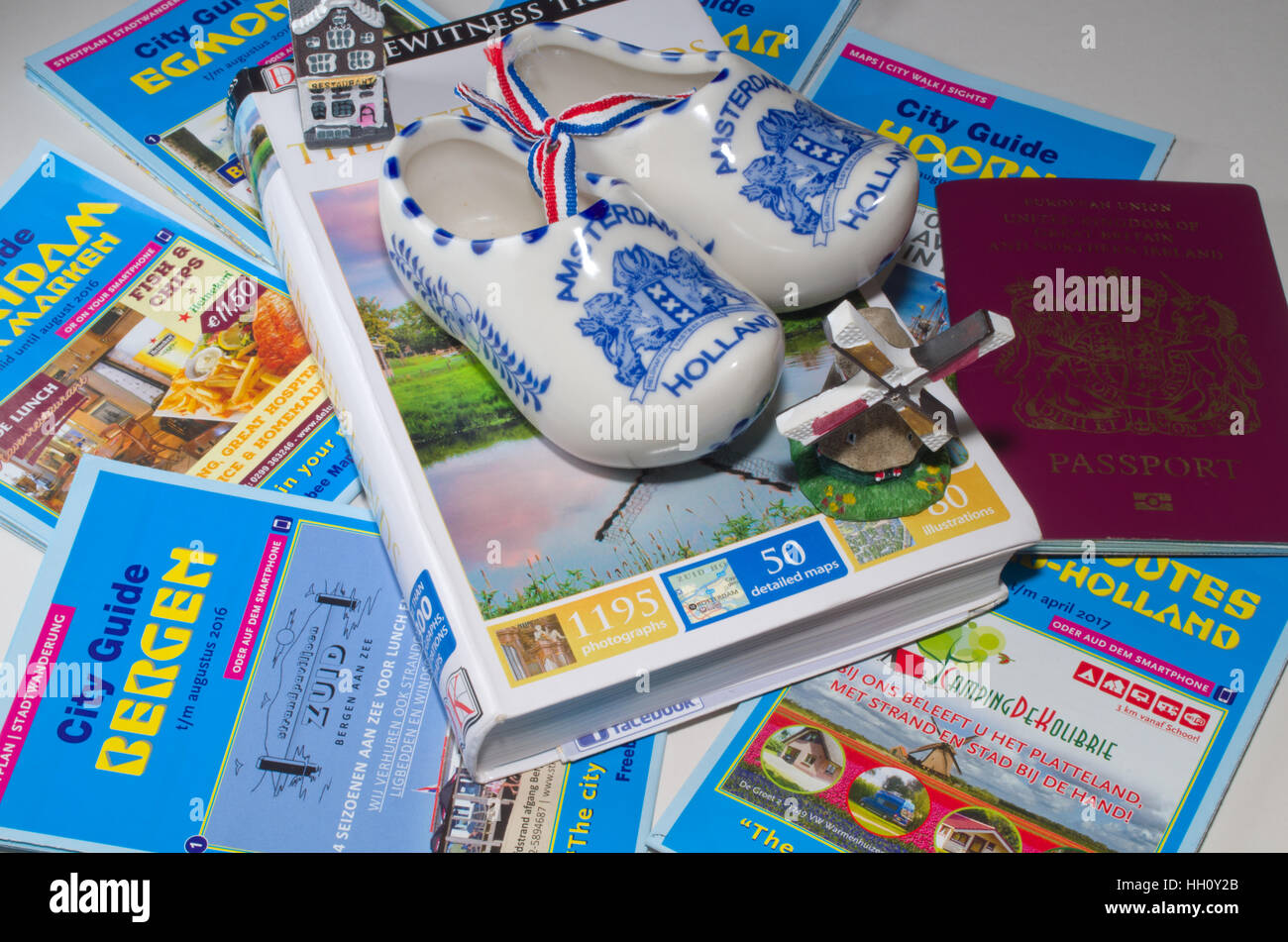 Dutch Holland Tourist Guides Stock Photo - Alamy