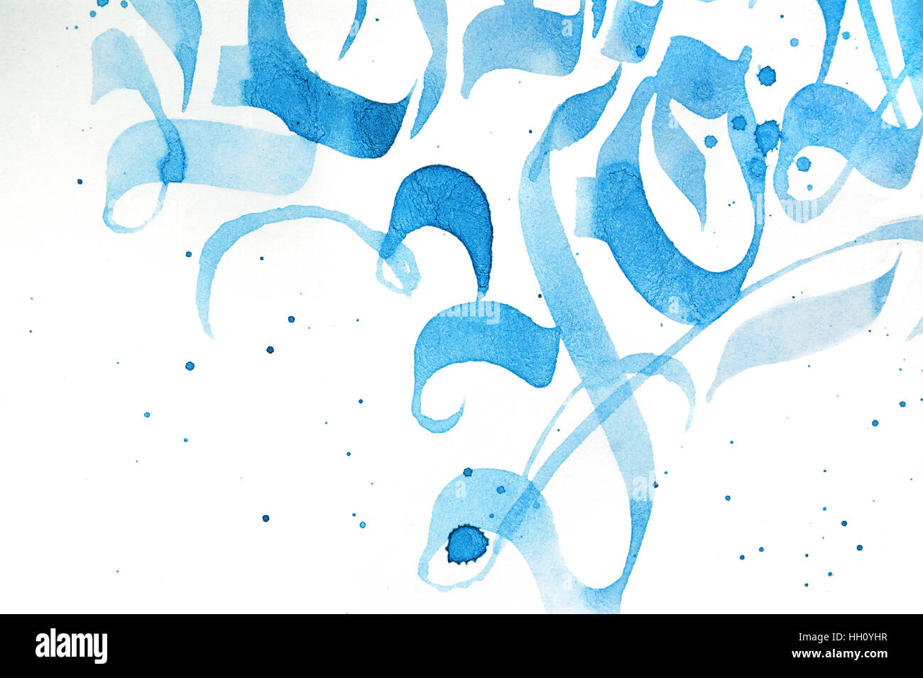 abstract calligraphic drawings on white background. Calligraphy ...