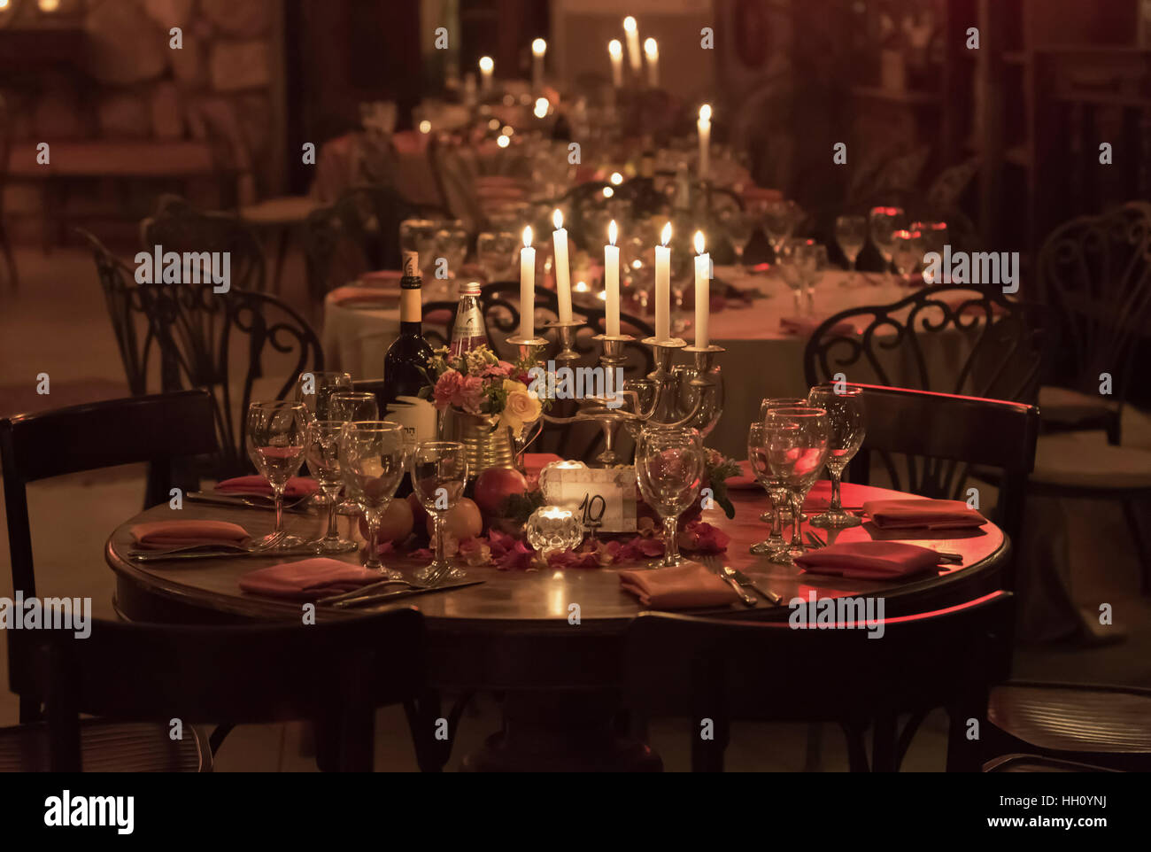 Room ready for a banquet party Stock Photo - Alamy