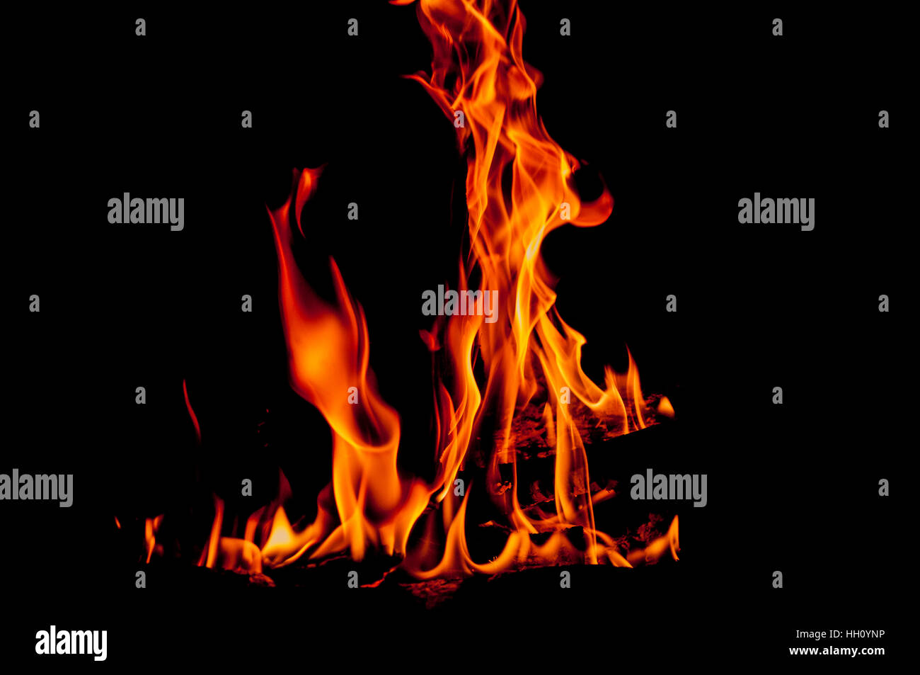 flames in black background Stock Photo - Alamy