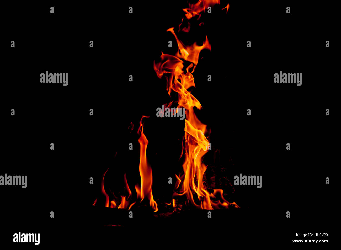 flames in black background Stock Photo - Alamy