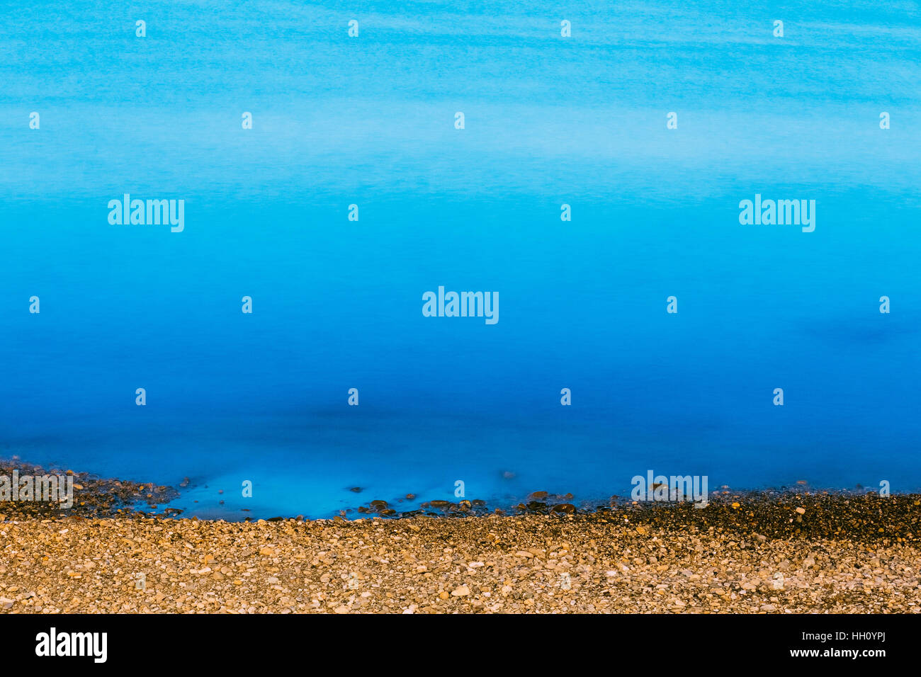 Photo With Long Exposure Of Sea Ocean Water Natural Background Stock ...