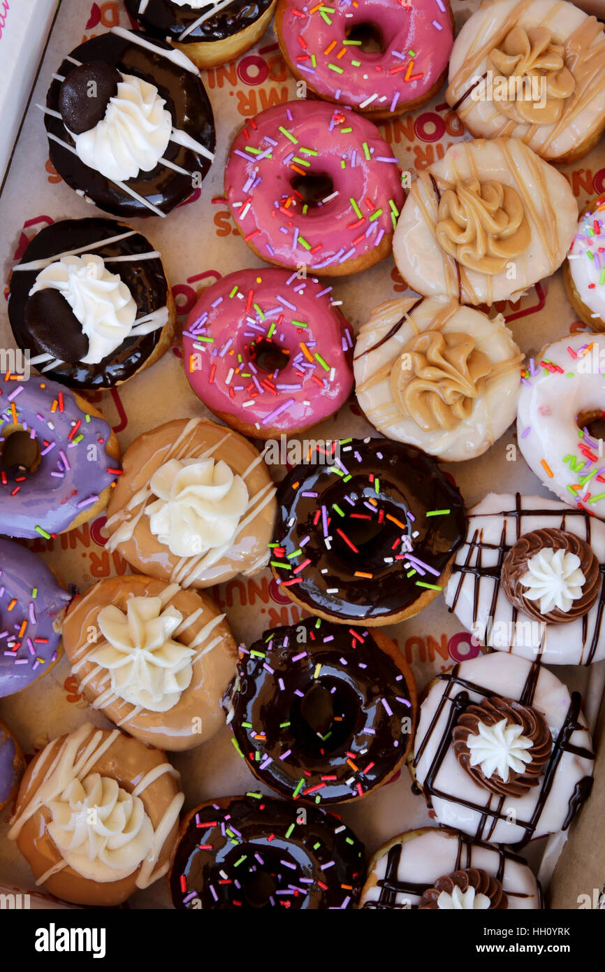 Sugar coated donut hi-res stock photography and images - Alamy