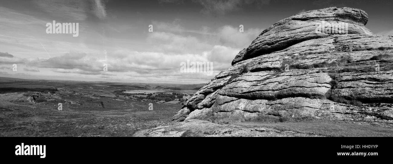Summer, Haytor Down, Haytor Rocks, Dartmoor National Park, Devon County ...