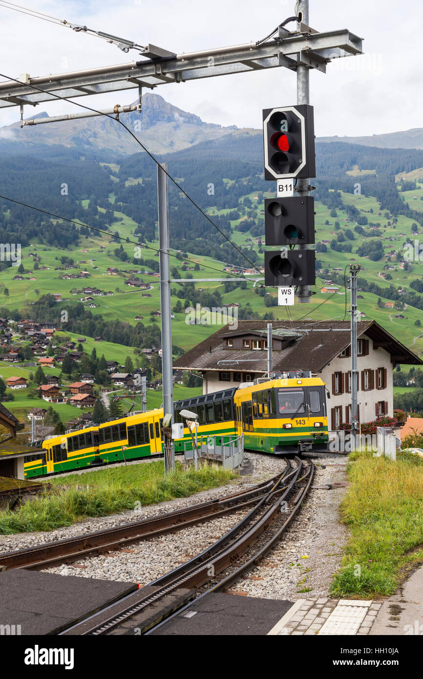 Grindelwald train station hi-res stock photography and images - Alamy