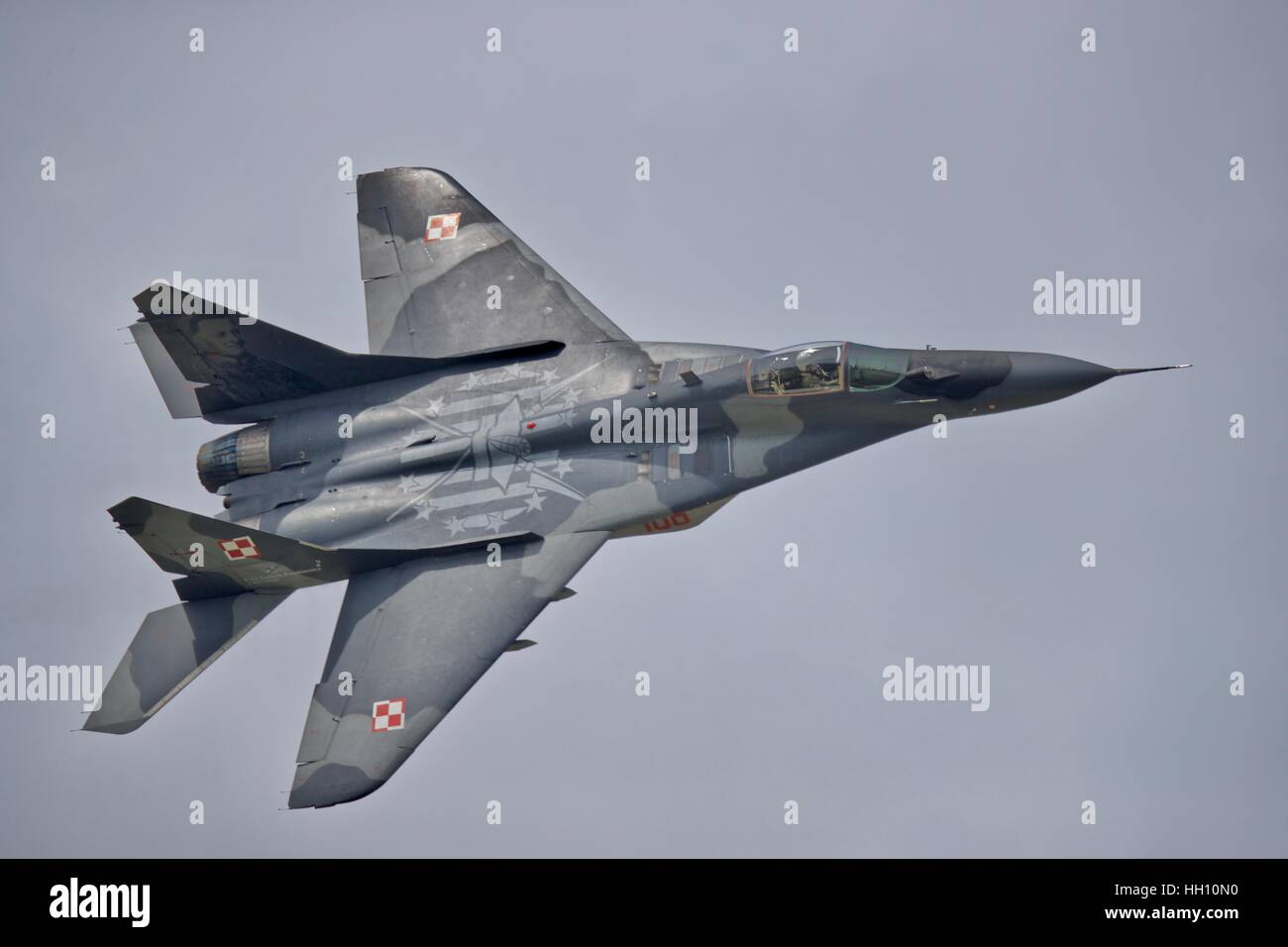 Polish Air Force MiG-29 at the Royal International Air Tattoo Stock ...