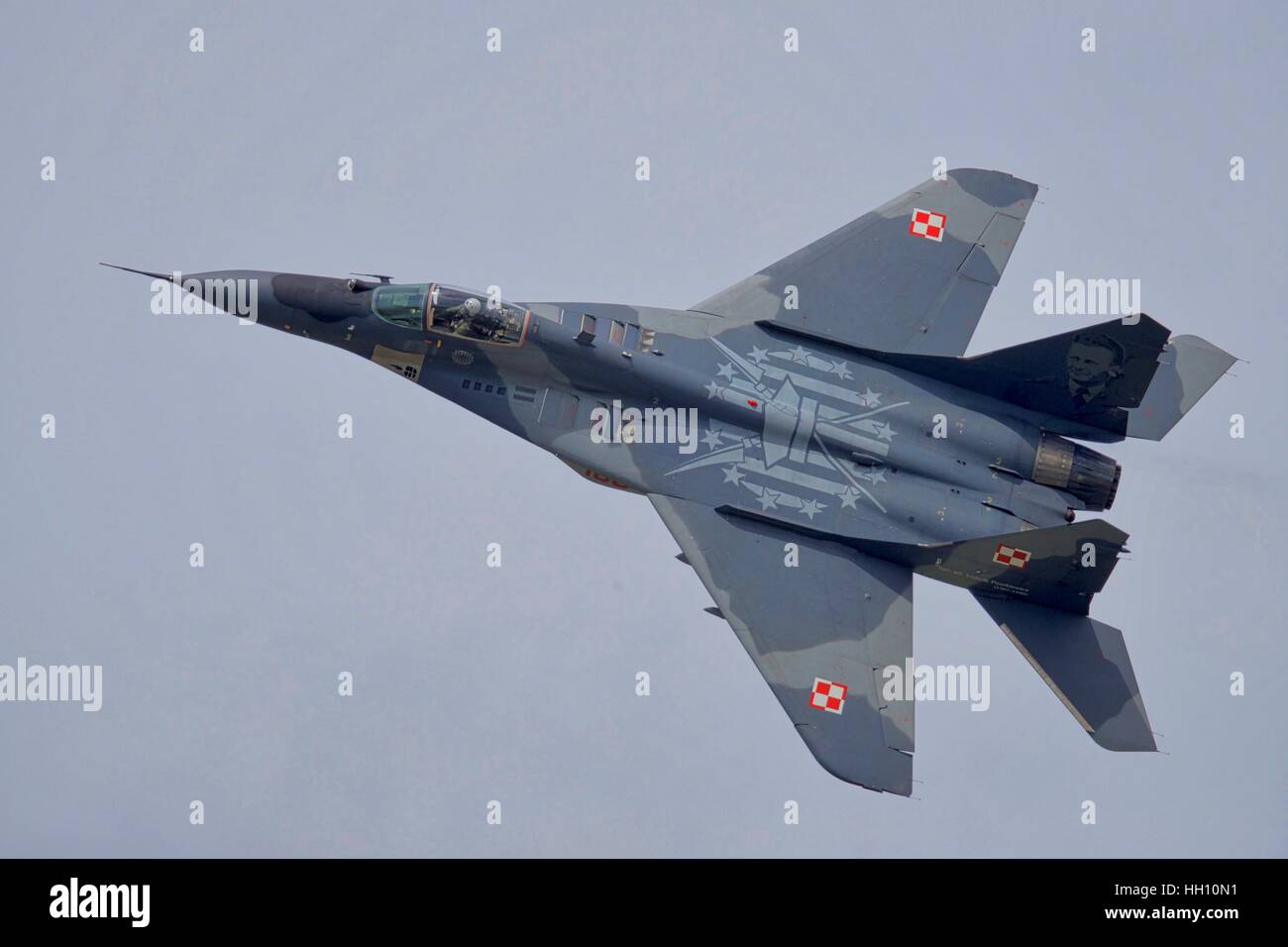 Polish Air Force MiG-29 at the Royal International Air Tattoo Stock ...