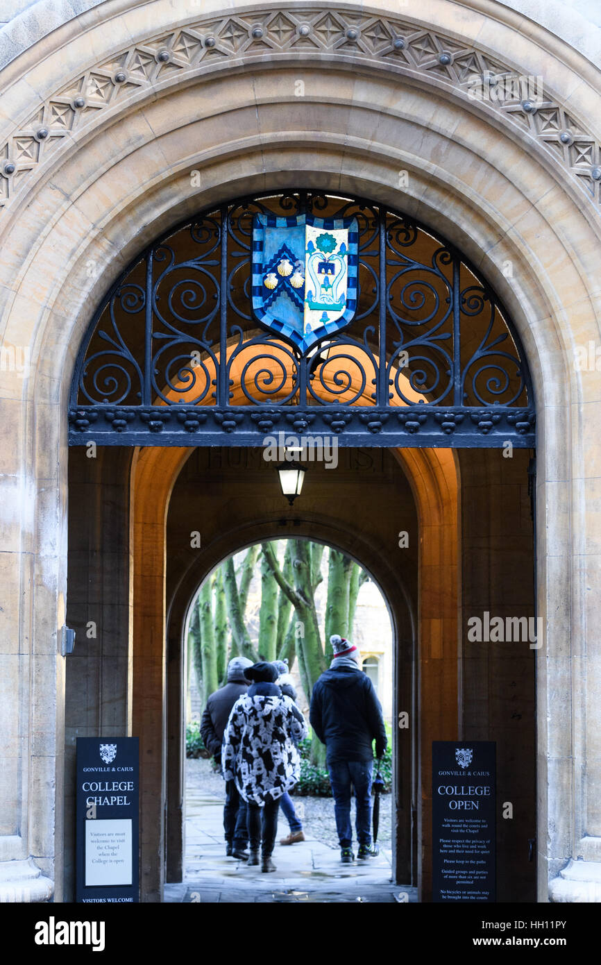 Gonville and Caius college at the university of Cambridge, England ...