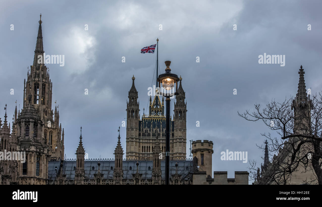 Union jack in evening light hi-res stock photography and images - Alamy