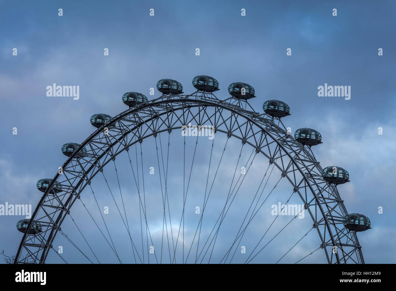 The London Eye Millennium Wheel on the South Bank of the River Thames ...