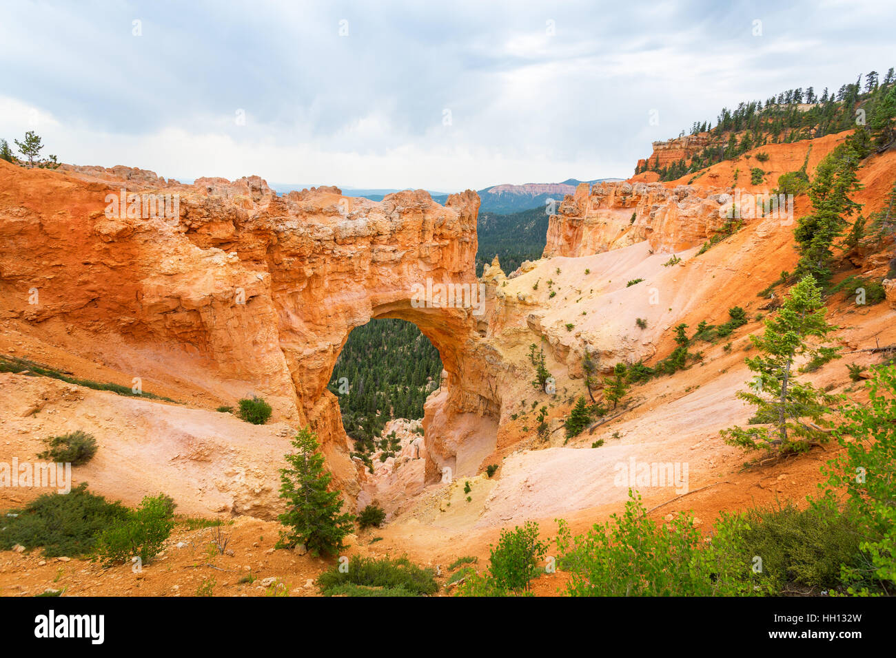 Natural bridge rock formation Stock Photo - Alamy