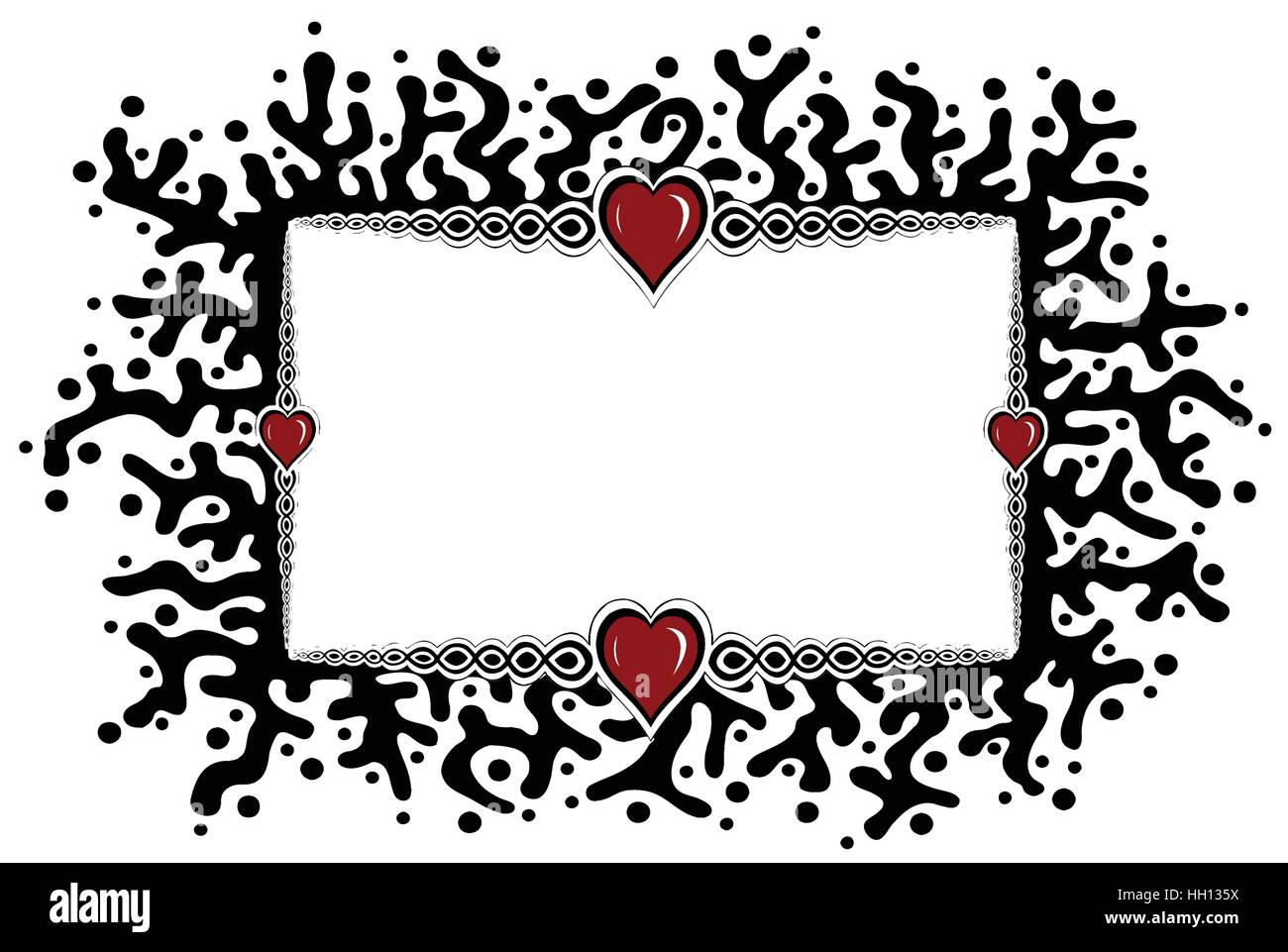 heart frame illustration Stock Vector Image & Art - Alamy