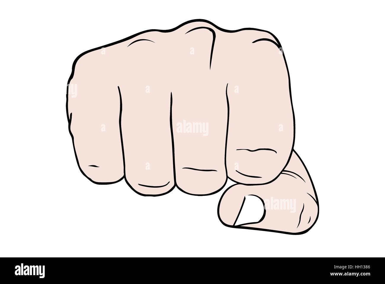 Cartoon fight hi-res stock photography and images - Alamy