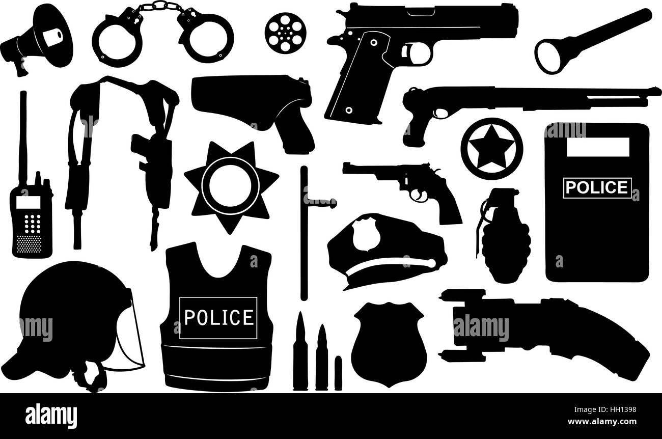 Police equipment hi-res stock photography and images - Alamy