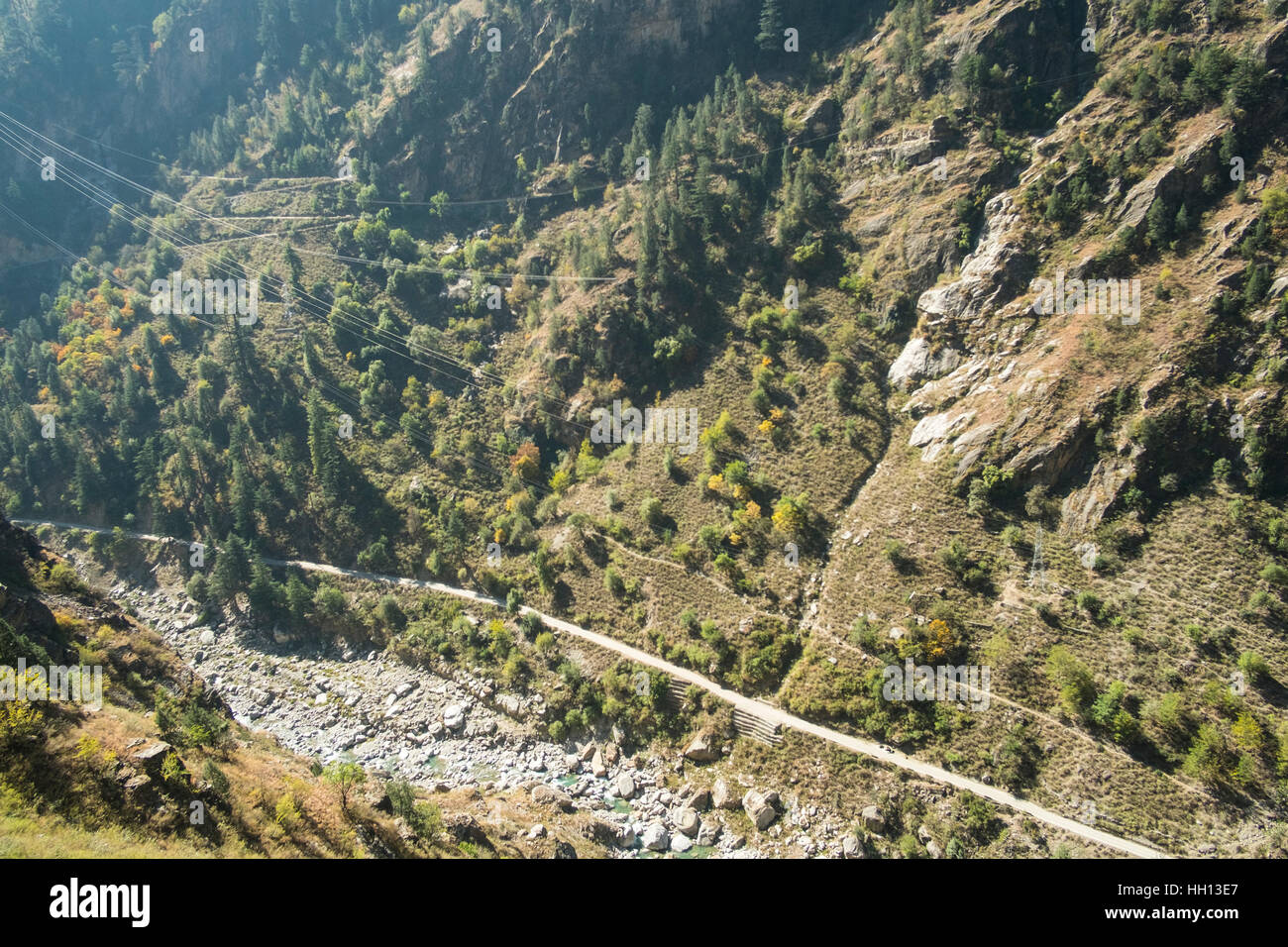 The road from Sangla Valley to Nako meanders through the Himalayas on ...