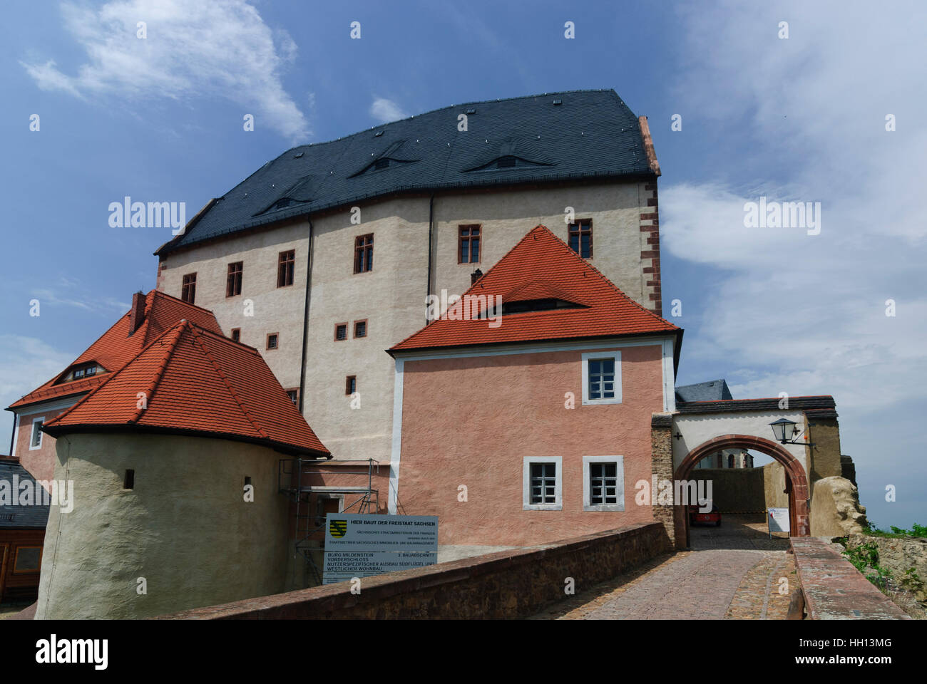 Leisnig: castle Mildenstein, , Sachsen, Saxony, Germany Stock Photo - Alamy