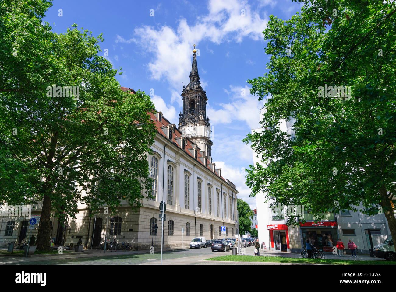 Dresden: Dreikönigskirche (Epiphany church), , Sachsen, Saxony, Germany ...