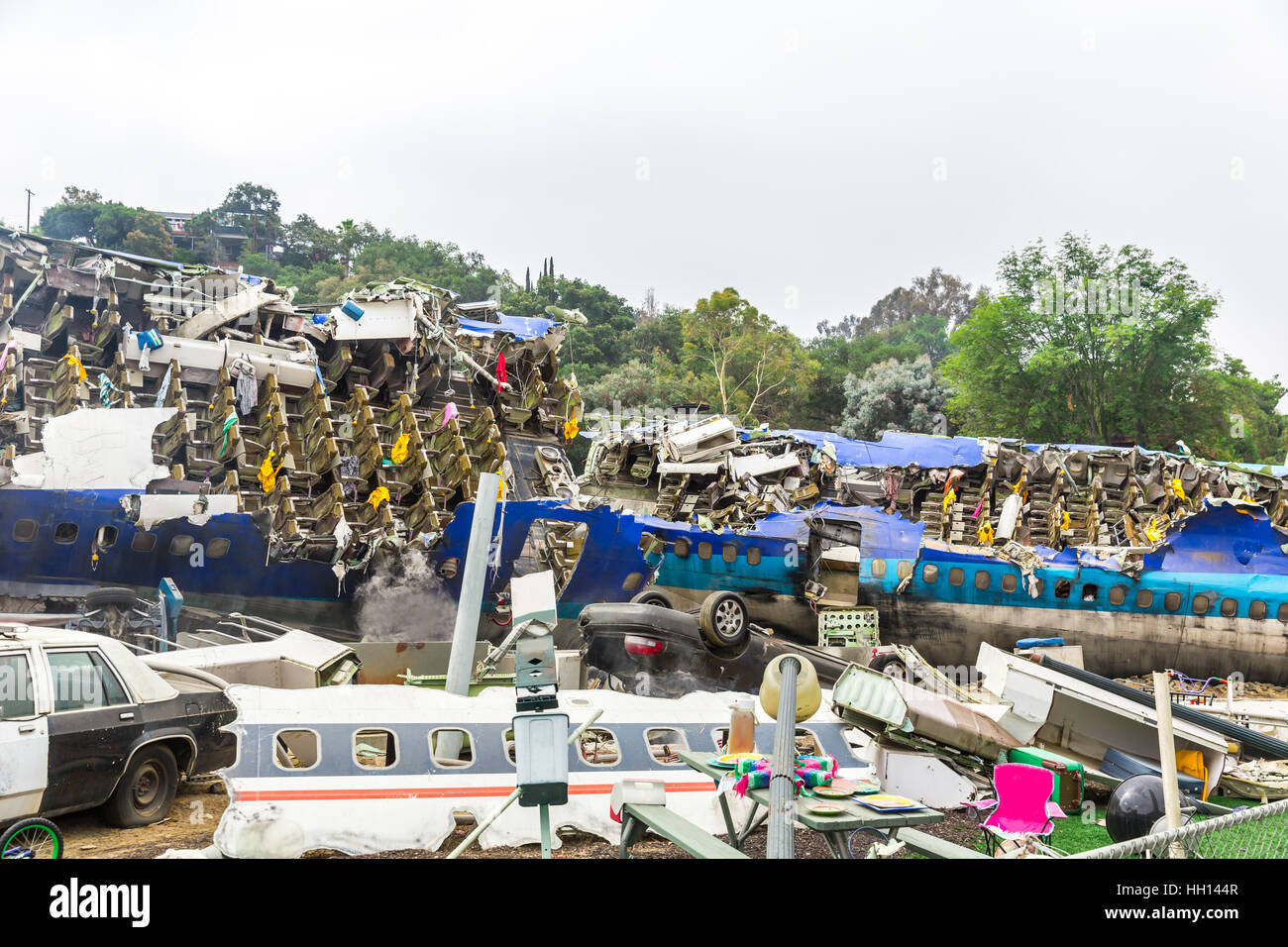 Recovery of old planes at the aircraft cemetery Stock Photo - Alamy