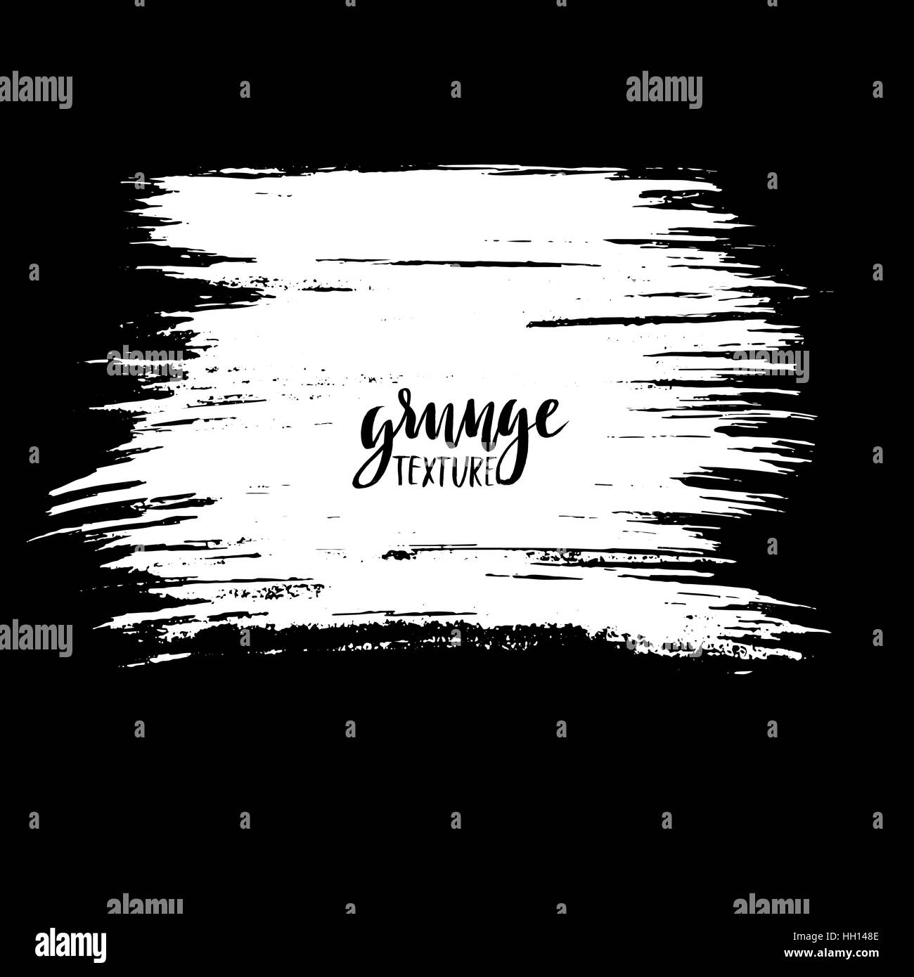Black ink vector brush stroke isolated. Vector illustration. Grunge ...