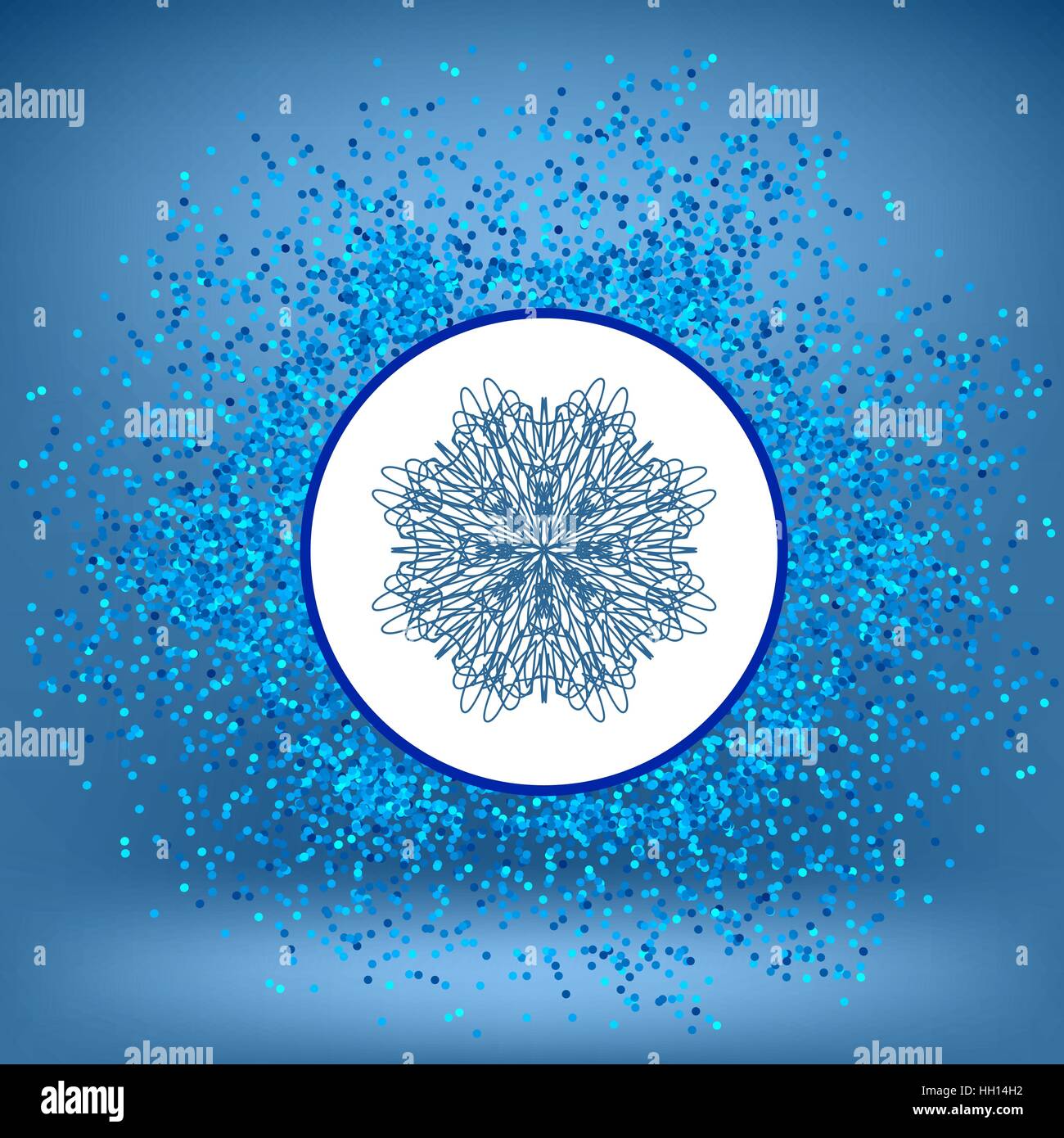 Winter Snowflake Round Banner Stock Vector Image & Art - Alamy