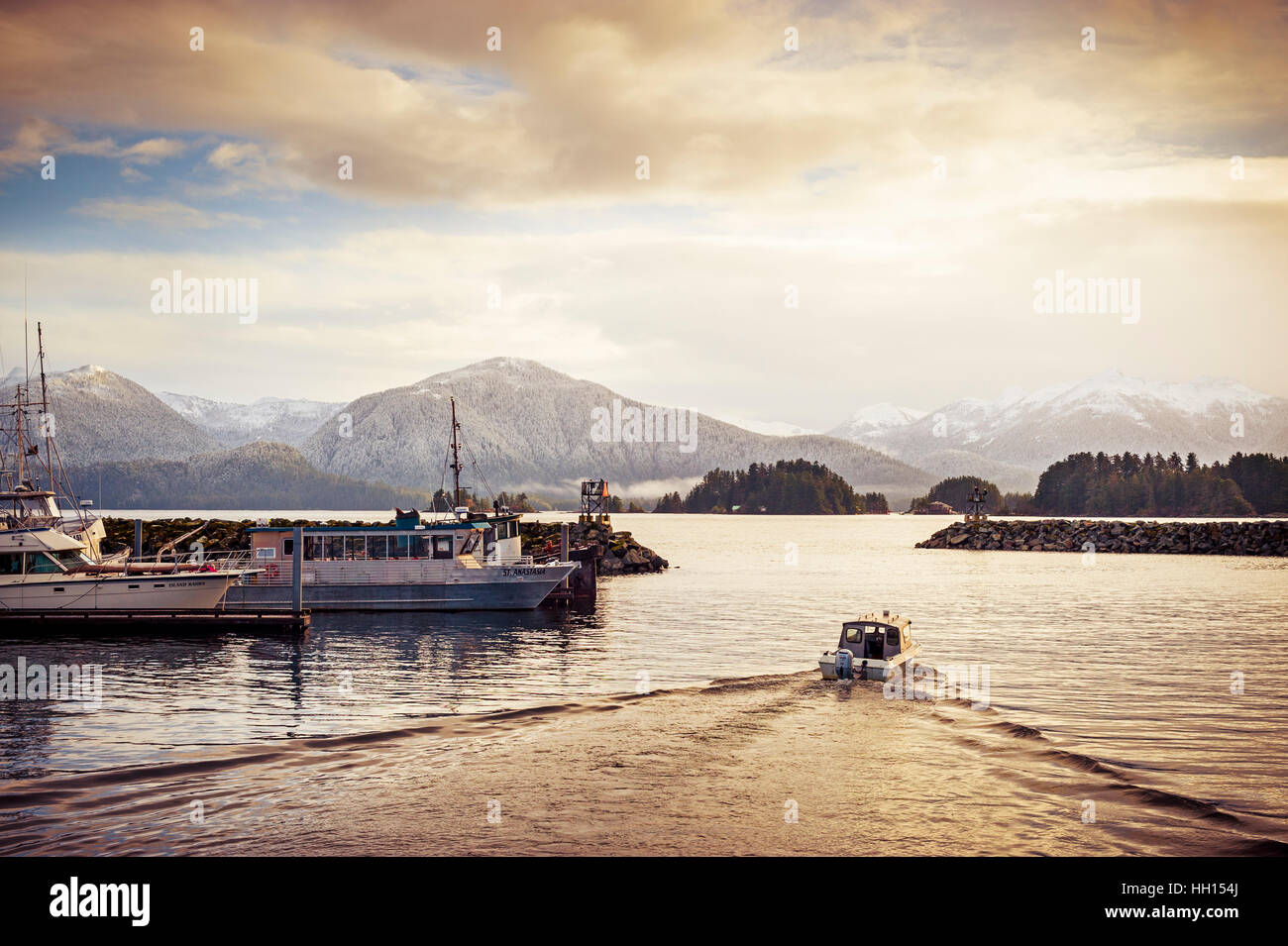 Alaska Sitka Boats Harbor High Resolution Stock Photography and Images - Alamy