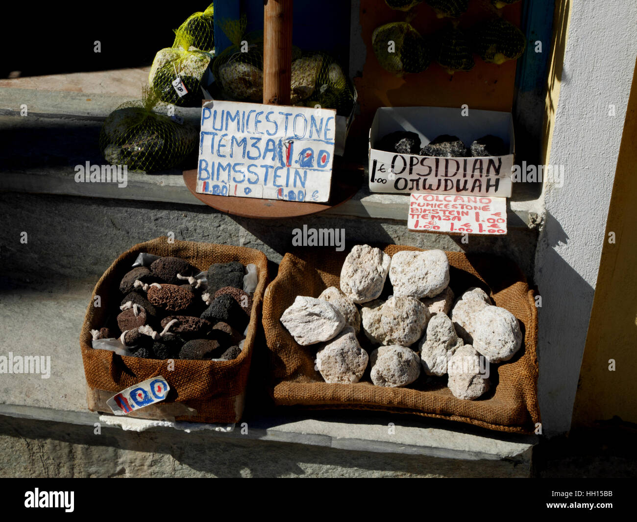Pumice stone souvenirs on display hi-res stock photography and images ...