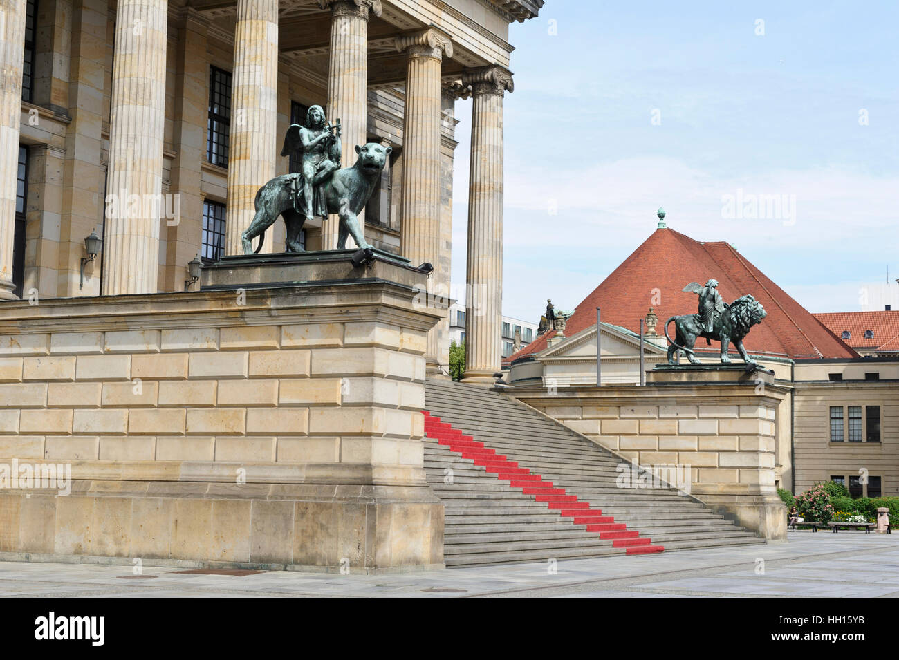 Two sculptures outside the Concert Hall In Berlin, Germany Stock Photo ...