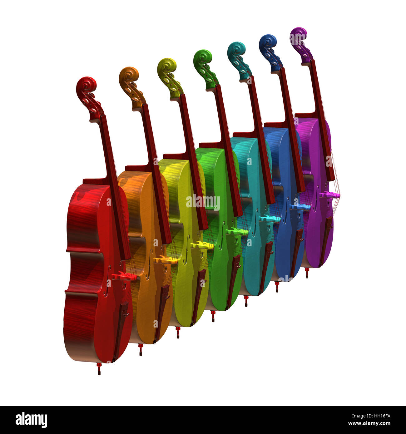 cello musical instrument 3d illustration Stock Photo - Alamy