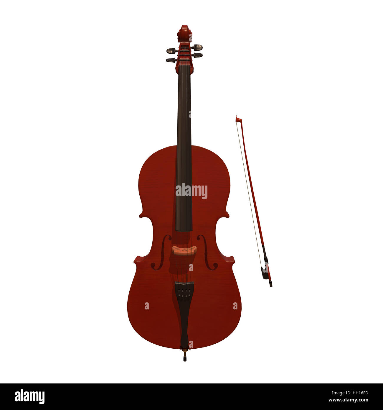 cello musical instrument 3d illustration Stock Photo - Alamy