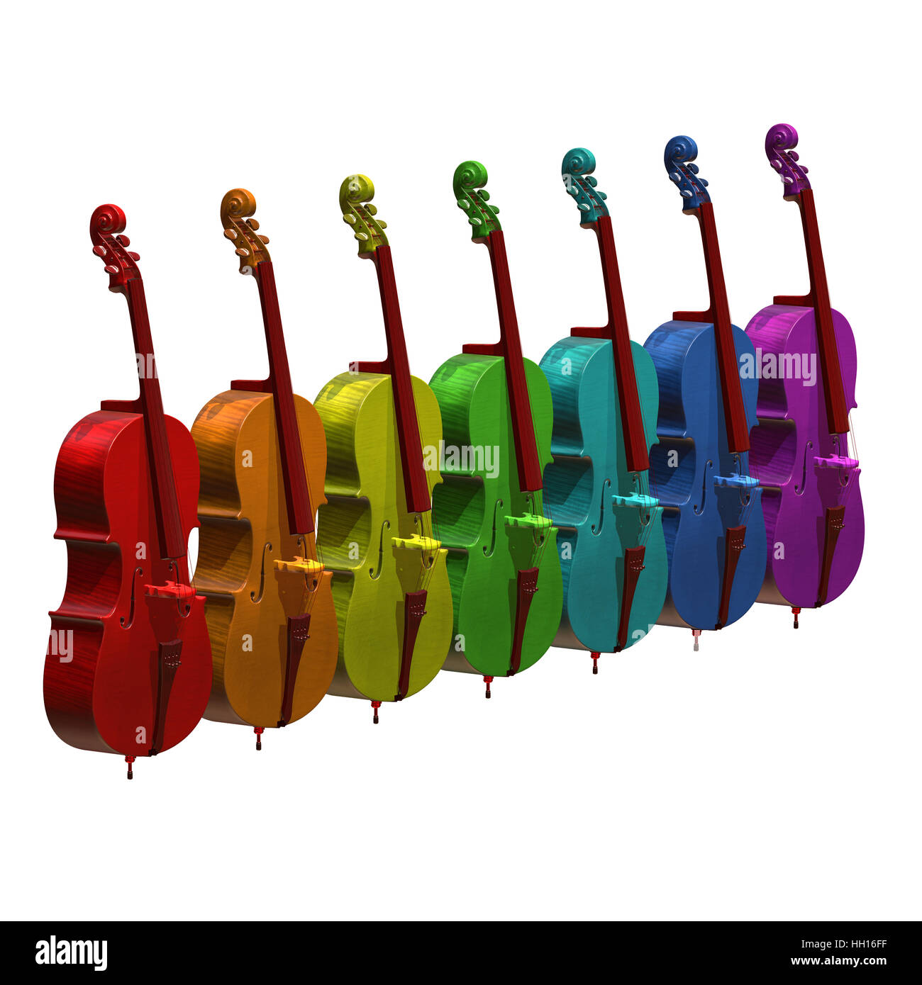 cello musical instrument 3d illustration Stock Photo - Alamy