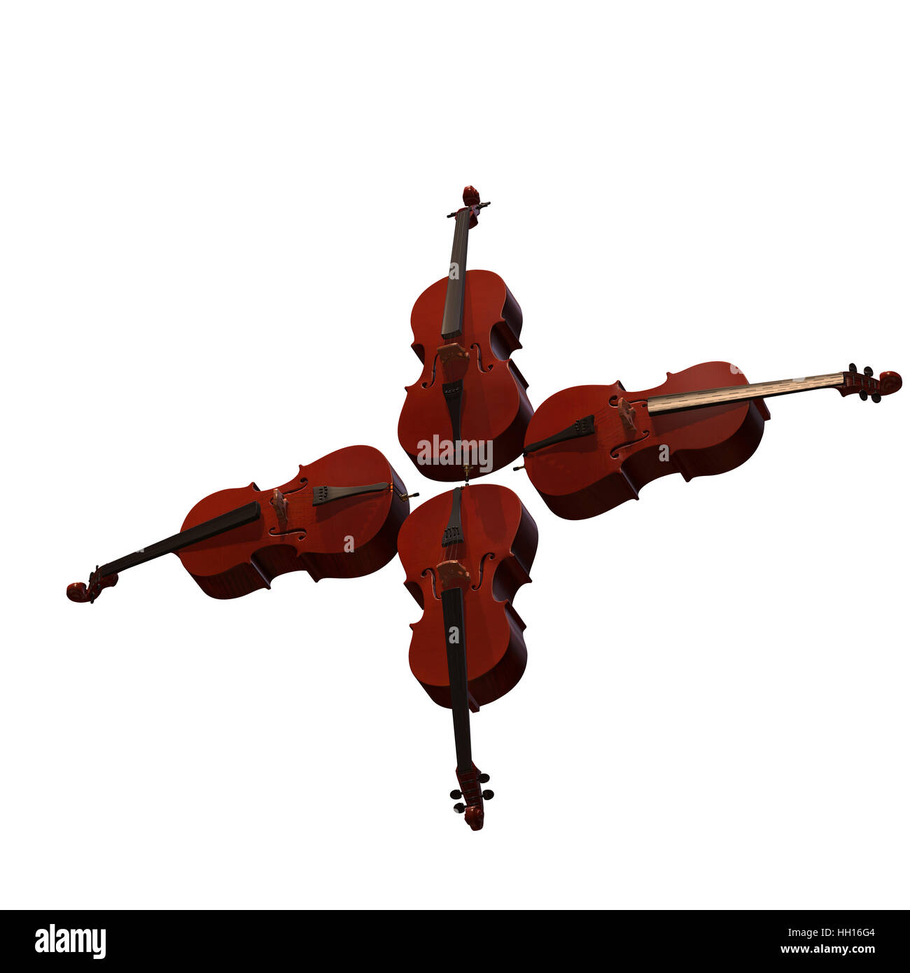 cello musical instrument 3d illustration Stock Photo - Alamy