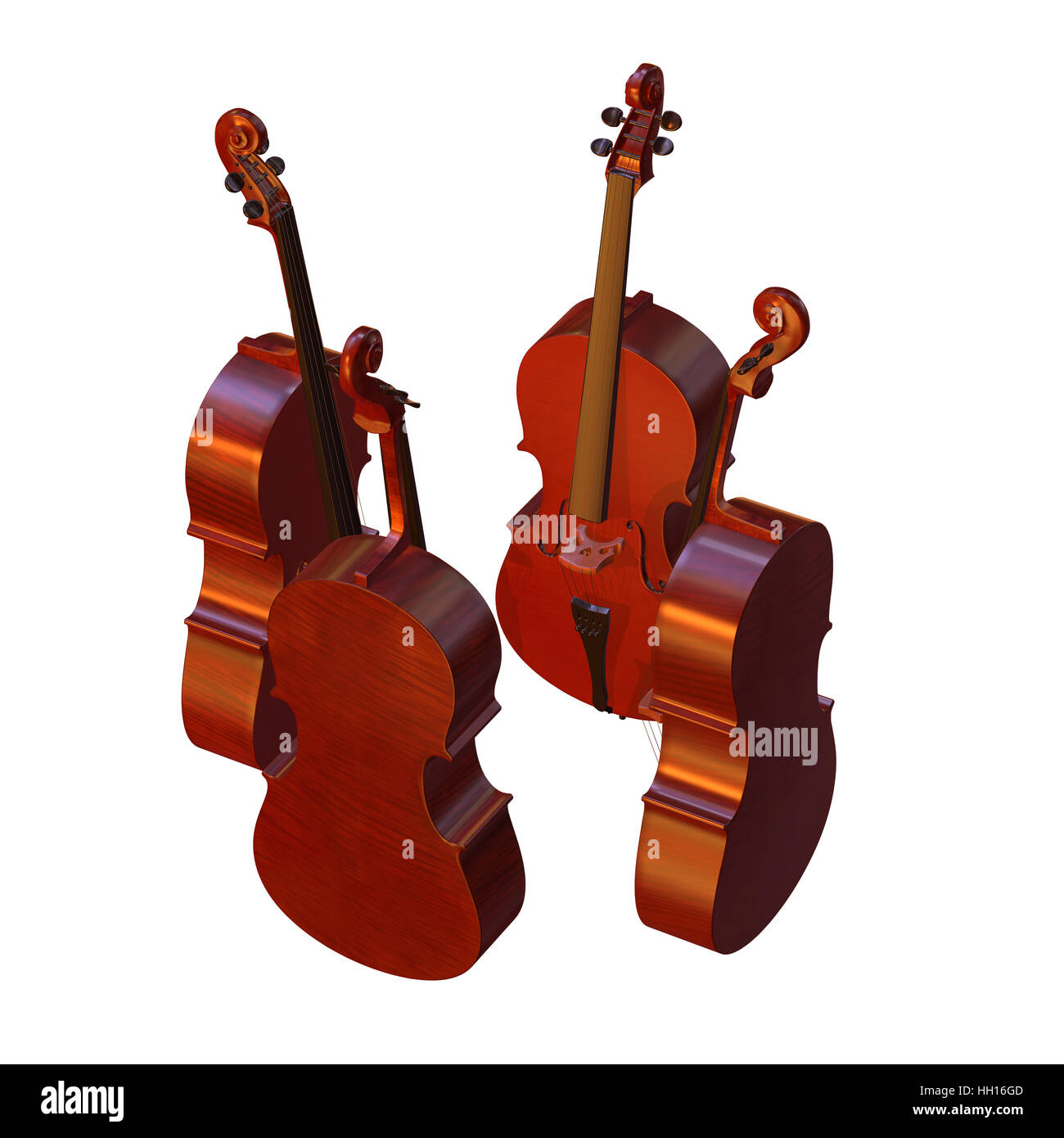 cello musical instrument 3d illustration Stock Photo - Alamy