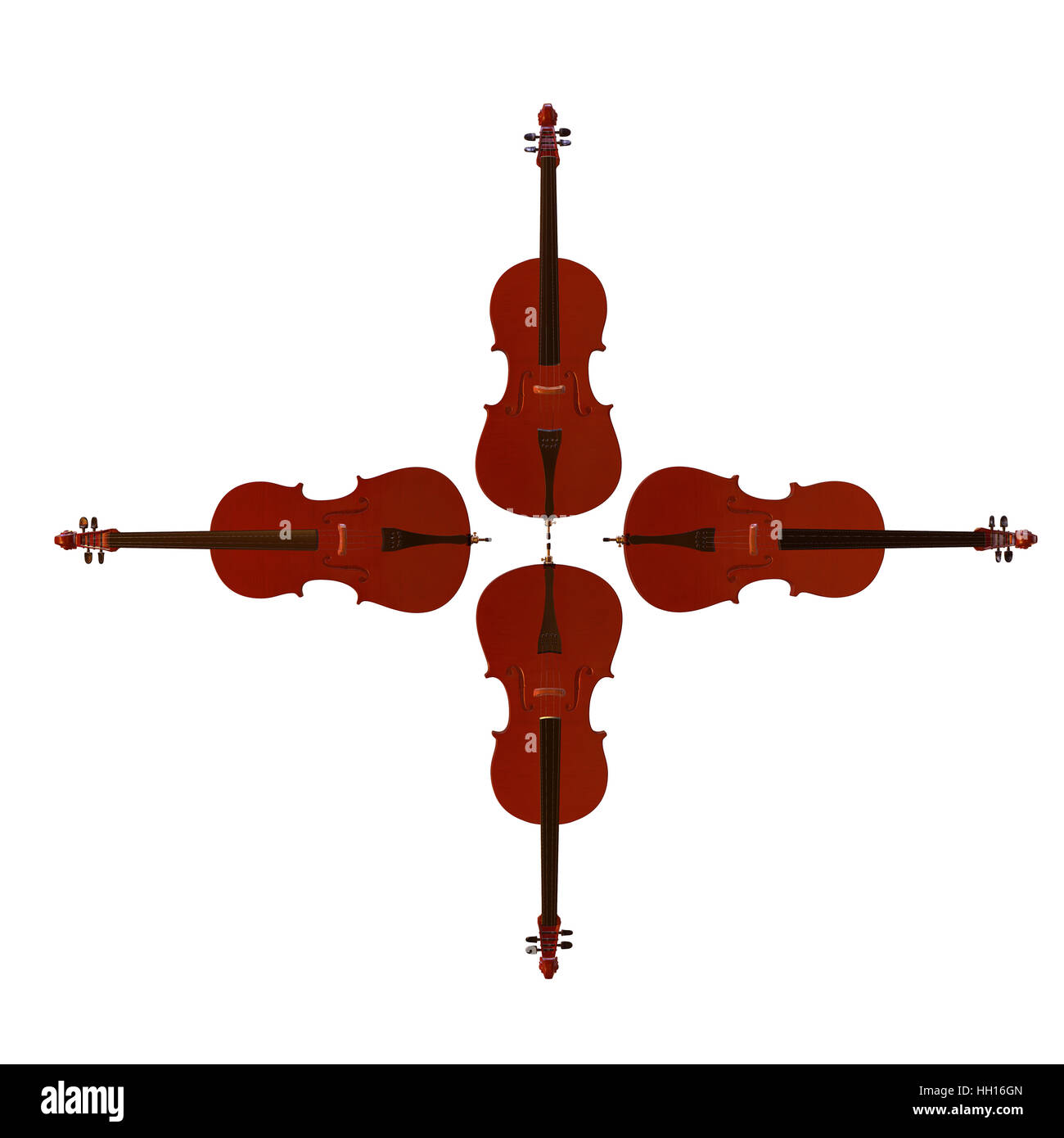 cello musical instrument 3d illustration Stock Photo - Alamy