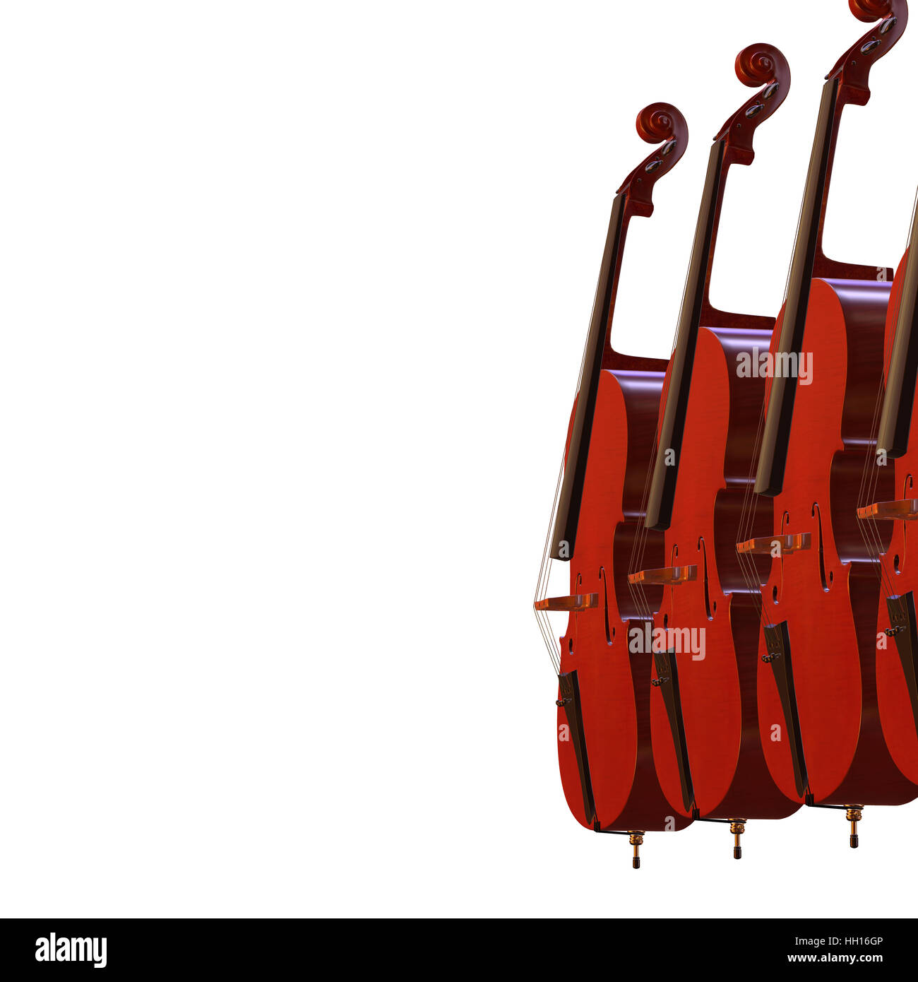 cello musical instrument 3d illustration Stock Photo - Alamy