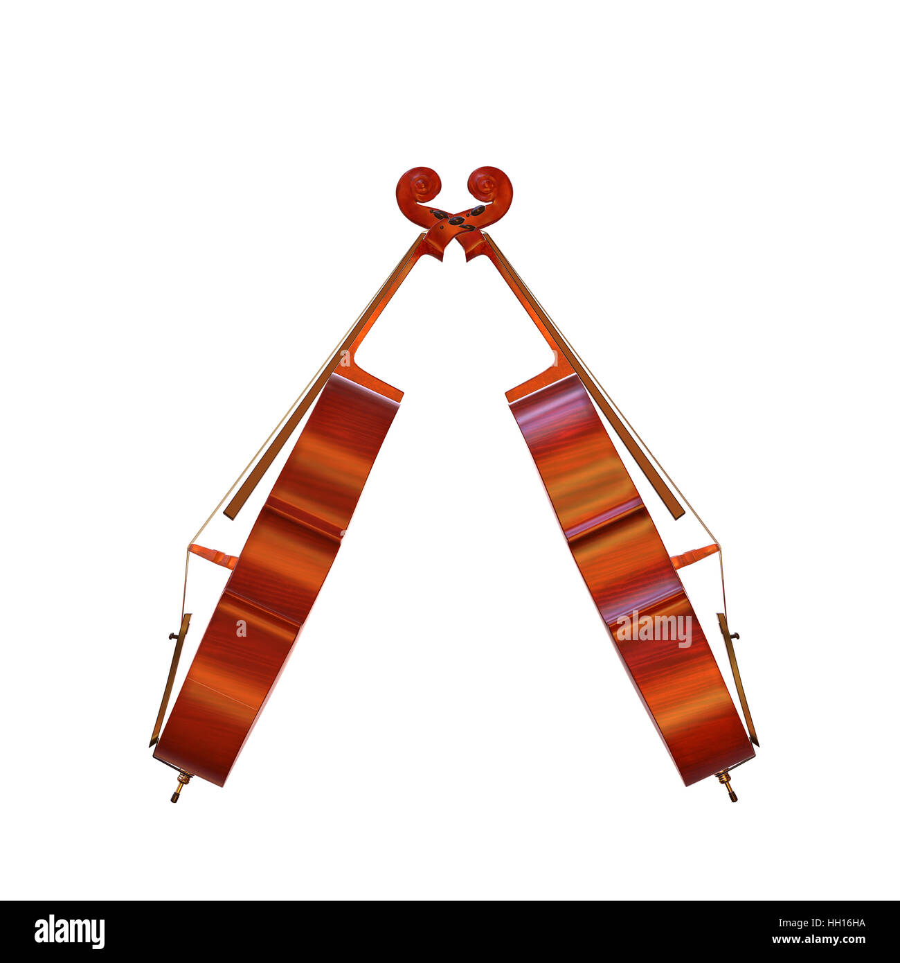 cello musical instrument 3d illustration Stock Photo - Alamy